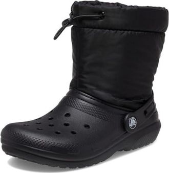 Crocs Unisexe Adulte Classic Lined Neo Puff Boot Bottes, Black/Black, 36/37 EU