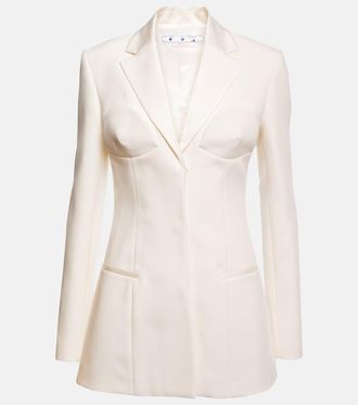 Off-white Blazer aus Cady