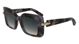 Longchamp Lunettes de Soleil LO776S N 430 BLUE HAVANA 50/22/140 Femme
