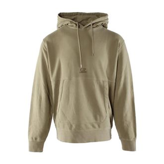 C.P. Company Brushed & Emerized Diagonal Fleece Hoodie - - Sweatshirts & Hoodies - Herren - Beige - S