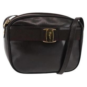 Ferragamo Pre-owned Leder Crossbody Bag - - Pre-owned - Damen - Braun - ONE SIZE