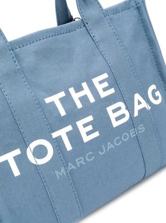 Marc Jacobs Womens Shopper Tote The Traveller Light Blue Canvas Cotton Handbags Hand Bags