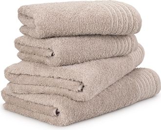 M&ouml;ve Handtuchset New Classic 4-TLG Handt&uuml;cher - 2X 50x100cm + 2X 67x140cm, 100% Baumwolle