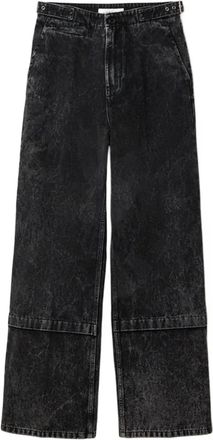 Lanvin pantalon à effet délavé - Noir