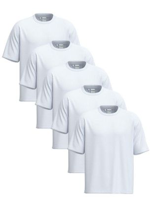 Selected Rundhalsshirt SLHCORMAC SS O-NECK TEE 5 PACK NOOS (Packung, 5-tlg)