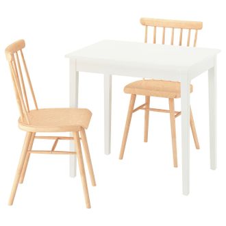 IKEA N&Auml;SINGE / H&Ouml;GVED Tisch und 2 St&uuml;hle