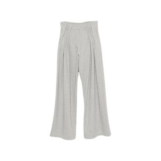 Dries Van Noten Pantalon Large Pliss&eacute; - Femme - Pantalons - Gris - Taille: 38 FR