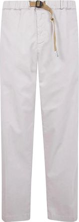 White Sand Homme, Pantalons, Rose, Taille: L Pantalon en Twill de Coton Ceintur&eacute;