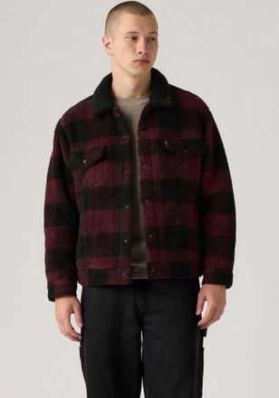 Levi's Fleecejacke TYPE 3 EXT SHERPA TRUCKER Druckknopfverschluss, seitliche Eingrifftaschen