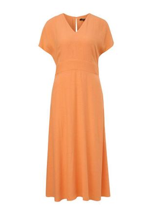 Comma Midikleid Kleid Midi-Kleid aus Satin