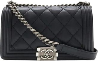 Chanel Pre-owned Cuir sacs-chanel - Femme - Pre-owned - Noir - Taille: ONE Size