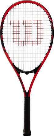Wilson Damen/Herren-Tennisschl&auml;ger, Anf&auml;nger, Federer, Griffst&auml;rke 2, Aluminium, Rot/Schwarz, WRT30480U2
