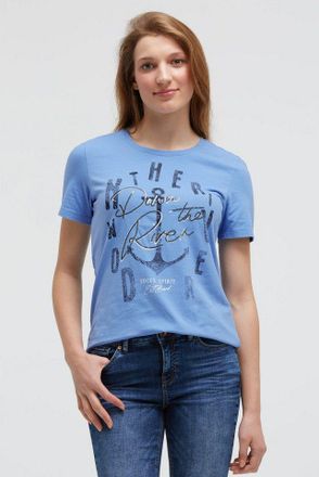 soccx Rundhalsshirt mit Baumwolle