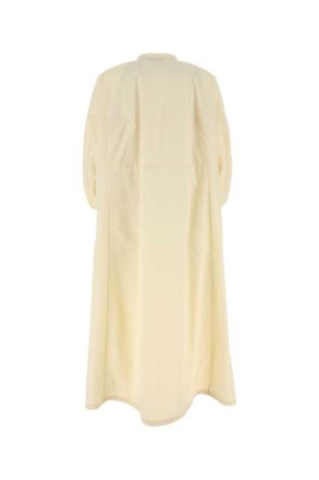 Herno Womens Cream Nylon Laminar Dress Pannascuro Exterior: Abiti