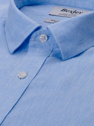 Bexley Silbert - Chemise homme chambray bleu clair