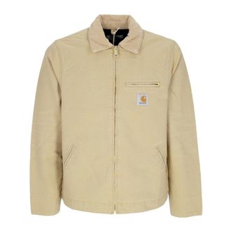 Carhartt Work in Progress Homme, Vestes, Beige, Taille: L Veste Canvas Detroit Bourbon Vieilli