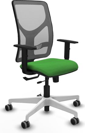 Piqueras y Crespo Schreibtischstuhl mit Armlehnen, h&ouml;henverstellbare Lendenwirbelst&uuml;tze, ausgestattet mit Syncro/Traslack und Schneideschaum, mit Rollen 65 mm, Parkett,