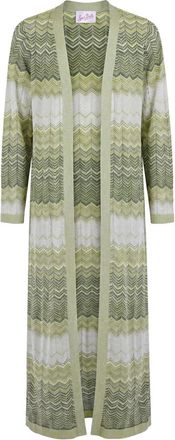MC2 Saint Barth Femme, Pulls, Vert, Taille: 38 FR Cardigan lungo Tonia