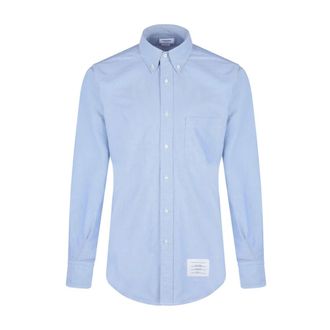 Thom Browne Homme, Chemises, Bleu, Taille: XL Chemise Bleue Style Classique