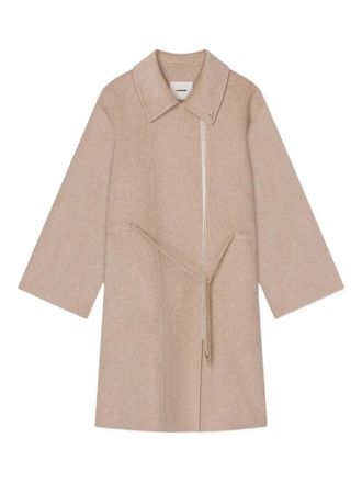 Áeron manteau zippé à taille ceinturée - Tons neutres