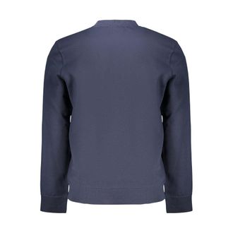 Calvin Klein Logo-Embroidered Cotton Sweatshirt - Blue