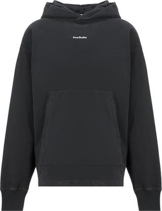 Acne Studios Baumwoll-Kapuzenpullover in Schwarz