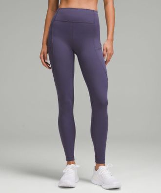 lululemon Swift Speed Leggings mit hohem Bund f&uuml;r Frauen - 71 cm - Gr&ouml;&szlig;e 12 in Nightfall