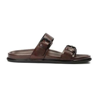 Kazar Braune Ledersandalen mit zwei verstellbaren Riemen - - Shoes - Herren - Braun - 41 EU