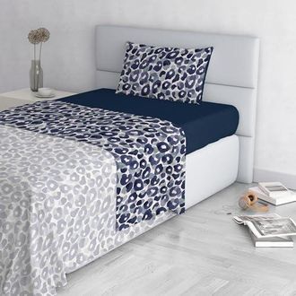 Italian Bed Linen Fashion Bettwäsche-Set Microfaser, Made in Italy, Wild, Kleines Doppelbett