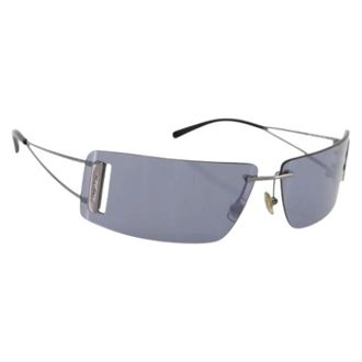 Miu Miu Lunettes de soleil en m&eacute;tal Pre-owned - Femme - Pre-owned - Gris - Taille: ONE Size