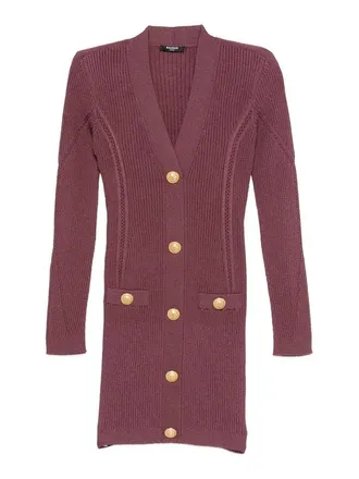 Balmain Robe Courte - Violet
