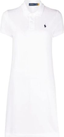 Polo Ralph Lauren Femme, Robes, Blanc, Taille: 36 FR Polo Ralph Lauren Robes White