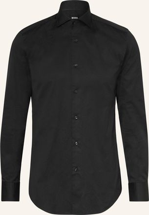 HUGO BOSS Hemd Hank Comfort Fit schwarz