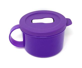 Tupperware Crystalwave Microwave 16 Oz Soup Mug Bowl New Purple