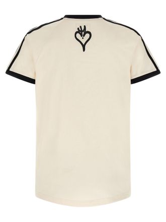 Yohji Yamamoto Graphic Print Raglan T-Shirt - Cream