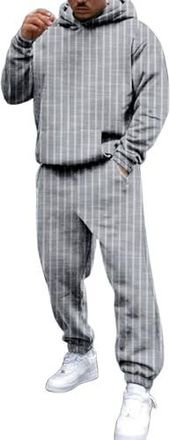Generic Ensemble complet de surv&ecirc;tements de sport pour homme 2026 automne hiver sweat-shirt pour homme un haut sportif d&eacute;contract&eacute; ray&eacute; pour la marche, la cou