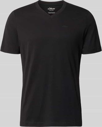 s.Oliver Red Label Regular Fit T-Shirt aus reiner Baumwolle
