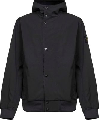 Stone Island Light Soft Shell-R Jacke - - Jackets - Herren - Schwarzk - M