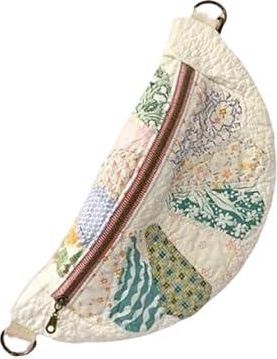 Generic Sac &agrave; bandouli&egrave;re matelass&eacute; dinspiration vintage, design incurv&eacute; l&eacute;ger, sac &agrave; bandouli&egrave;re matelass&eacute; fait &agrave; la main, sac &agrave; bandouli&egrave;re matelass&eacute; patchw