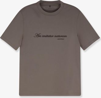 Brunello Cucinelli Cotton T-shirt with front embroidery - BRUNELLO CUCINELLI - gender_Man