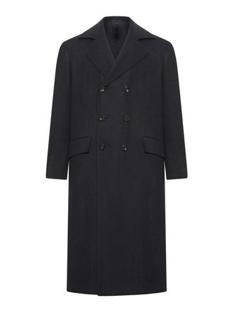 Kiton Manteau Long - Noir