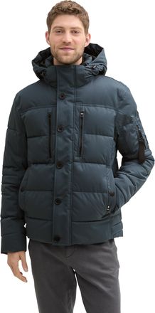 Tom Tailor Herren 1041323 Pufferjacke mit Abnehmbarer Kapuze, 27604-stormy Blue, XXL