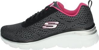 Skechers Womens Fashion Fit-Bold Boundaries Trainers, Black (Black/Hot Pink Bkhp), 3 UK (36 EU)