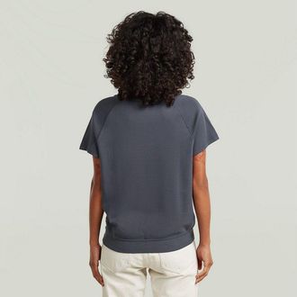 G-Star T-Shirt Raglan Rundhalsform, mit angesetztem B&uuml;ndchen