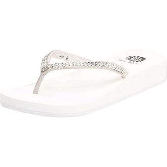 Yellow Box Damen Jello Flip-Flop, Weiss/opulenter Garten, 38.5 EU