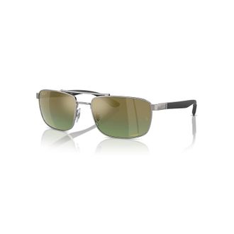 Ray-Ban Rb3737 Polarized+ Lenses Sonnenbrillen Schwarz Fassung Gr&uuml;n Glas Polarisiert 60-18