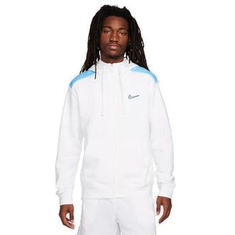 Nike Nike M NSW SP FLC Fz Sweat à Capuche pour Homme, Blanc/Bleu Aquarius, FQ8819-100, XL