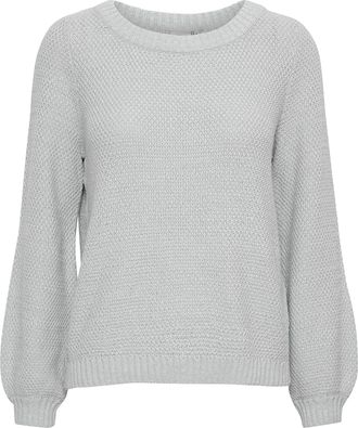 Ichi IHNOELLE LS - Pullover - 20116750, Gr&ouml;&szlig;e:XXL, Farbe:Light Grey Melange (200317)