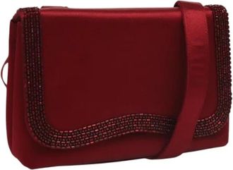 Chanel Pre-owned Satin sacs-chanel - Femme - Pre-owned - Rouge - Taille: ONE Size