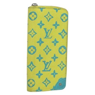 Louis Vuitton Pre-owned Canvas portemonnaies - - Pre-owned - Damen - Gelb - ONE SIZE